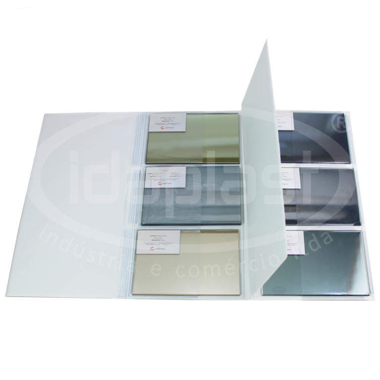 Mostruário para amostras de vidro - Idaplast